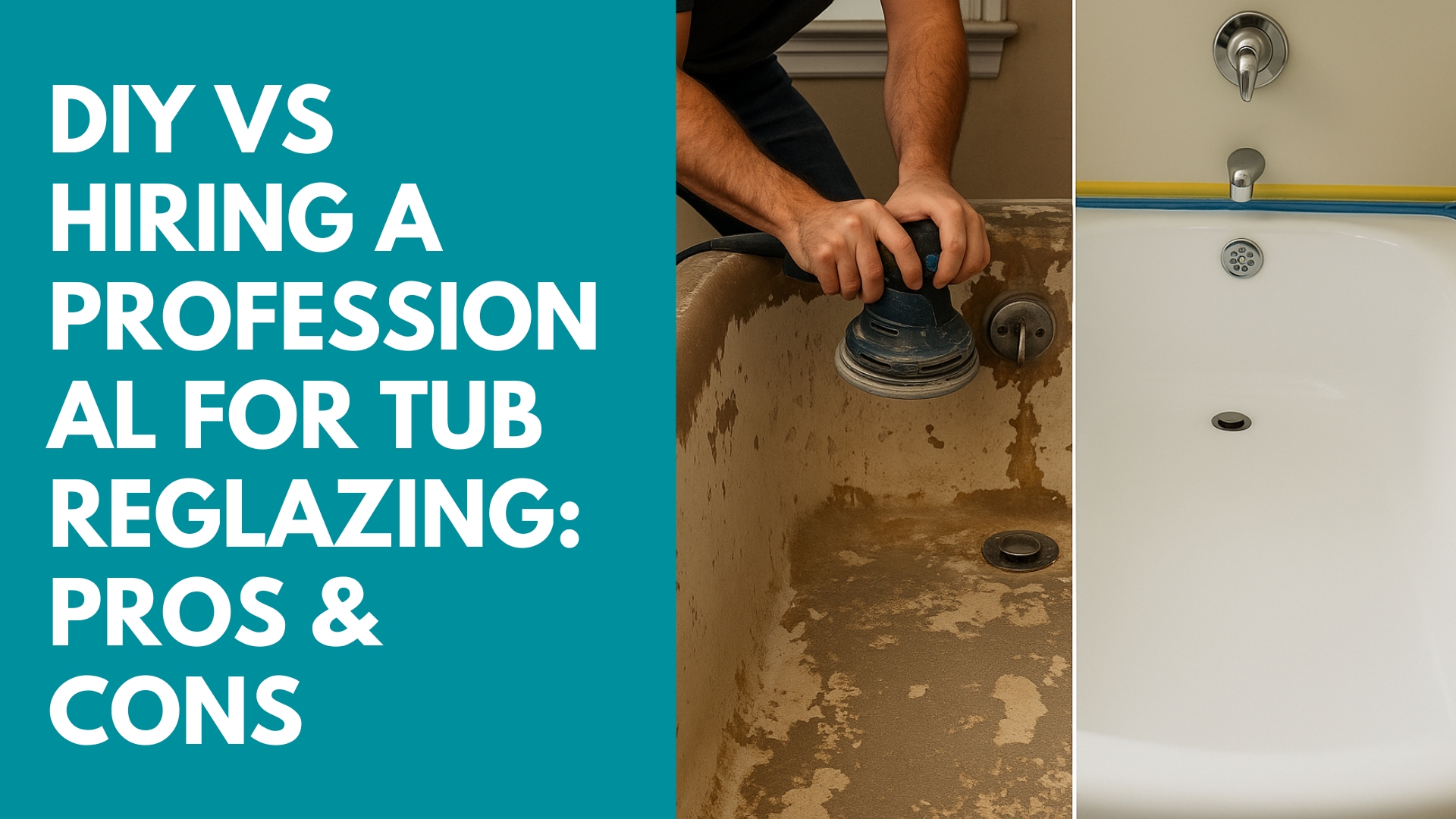 DIY vs Hiring a Professional for Tub Reglazing: Pros & Cons - Bathtub Magic